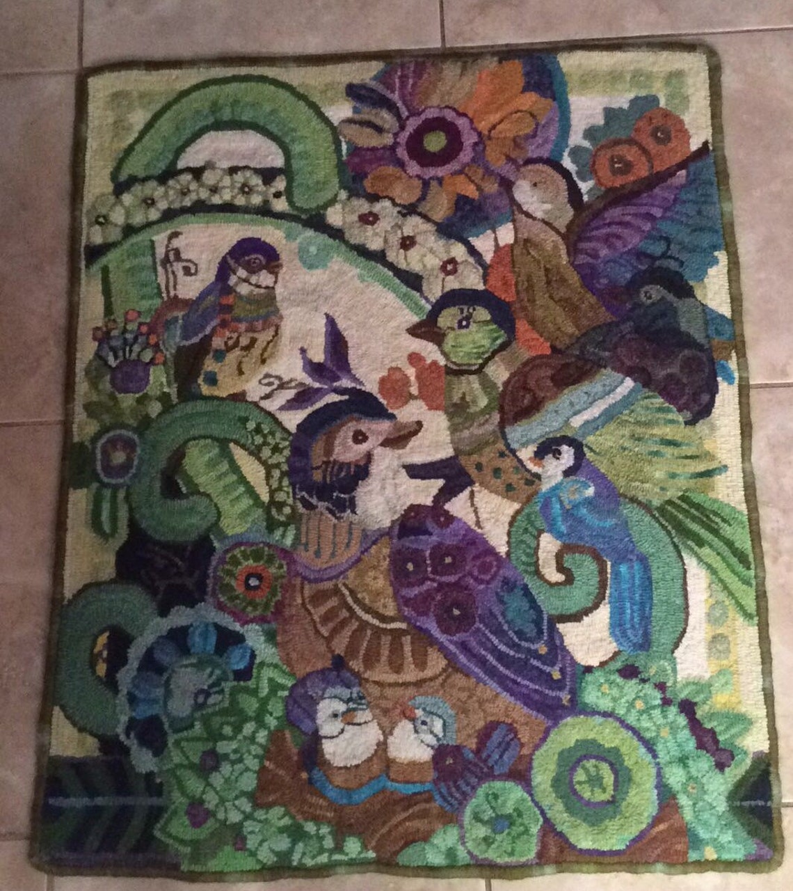 Galchutt Chirp Rug Hooking Pattern 18 X 24 - Etsy