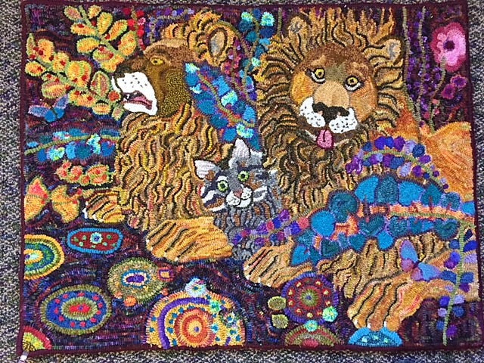 Galchutt LEONINE TAPESTRY Rug Hooking Pattern 27 X - Etsy