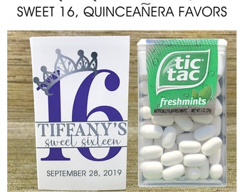 Quinceanera Favor Tags. Sweet 15 Favors. Birthday Party | Etsy
