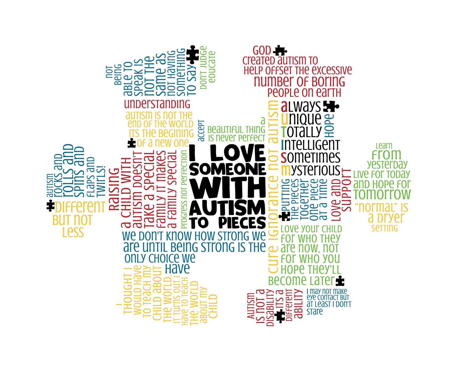 Autism Awareness Printable. Instant Download. Autism Digital | Etsy