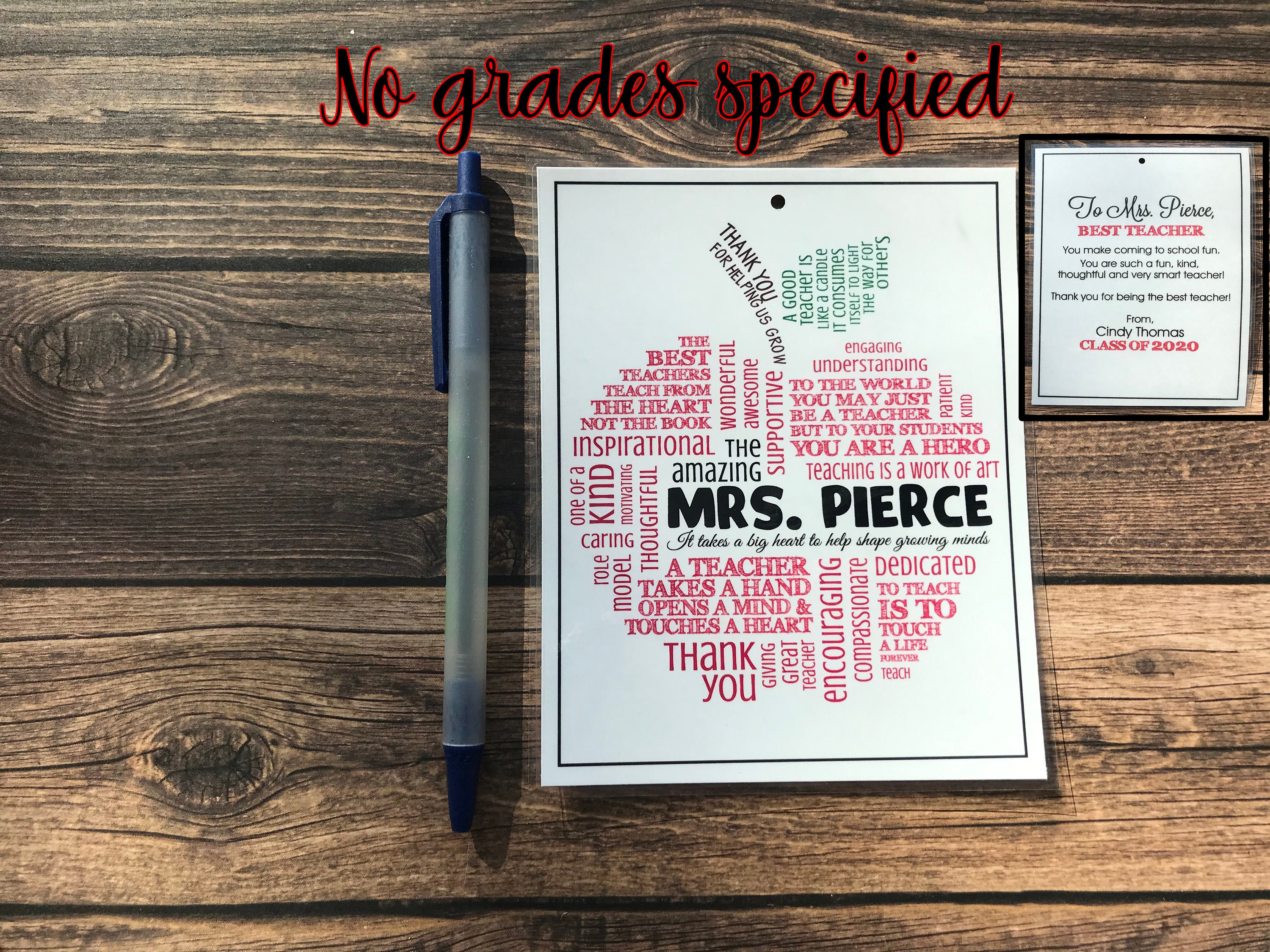 Personalized Teacher Gift. Teacher Christmas ornament. Teacher | Etsy