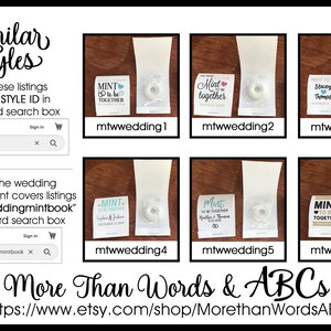 Personalized Wedding Matchbook Mints Covers. Mint to Be Mintbooks ...