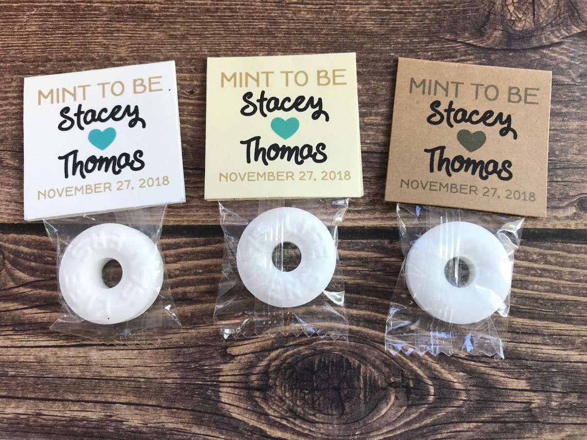 Personalized Candy Wedding Favors. Mint to Be Favors. Wedding | Etsy