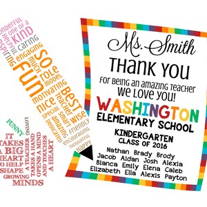 Teacher Appreciation Note. Apple Word Art. Teacher Thank You. End of ...
