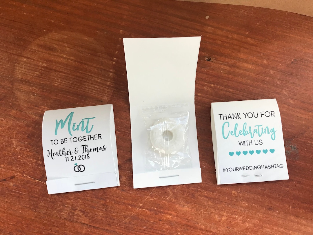 Personalized Wedding Matchbook Mints Covers. Mint to Be Mintbooks ...