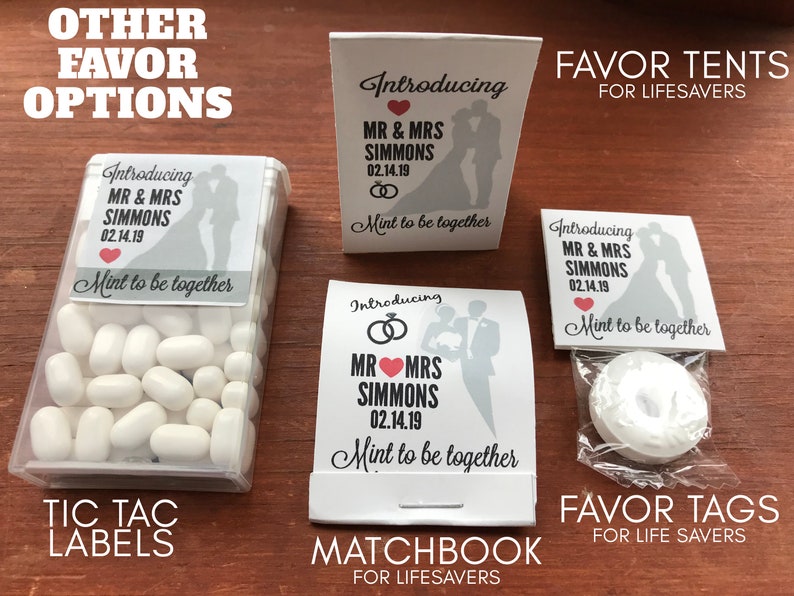 Personalized Wedding Matchbook Mints Covers. Mint to be | Etsy
