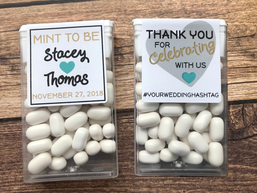 Mint to Be Tic Tac Wedding Favor Labels. DIY Wedding Favors for Guest ...