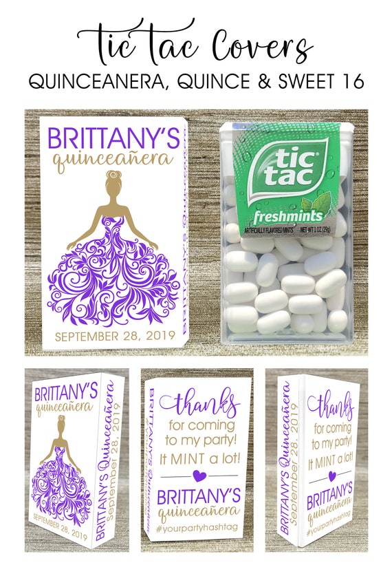 Quinceanera Favor Tags. Sweet 15 Favors. Birthday Party - Etsy