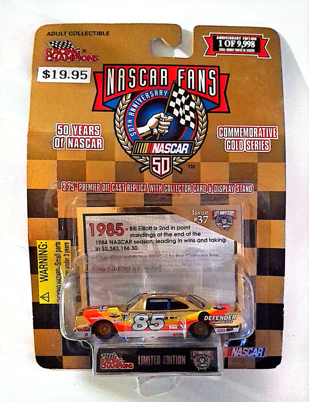 Vintage Racing Champions NASCAR Fans 50th Anniversary Commemorative #85 ...