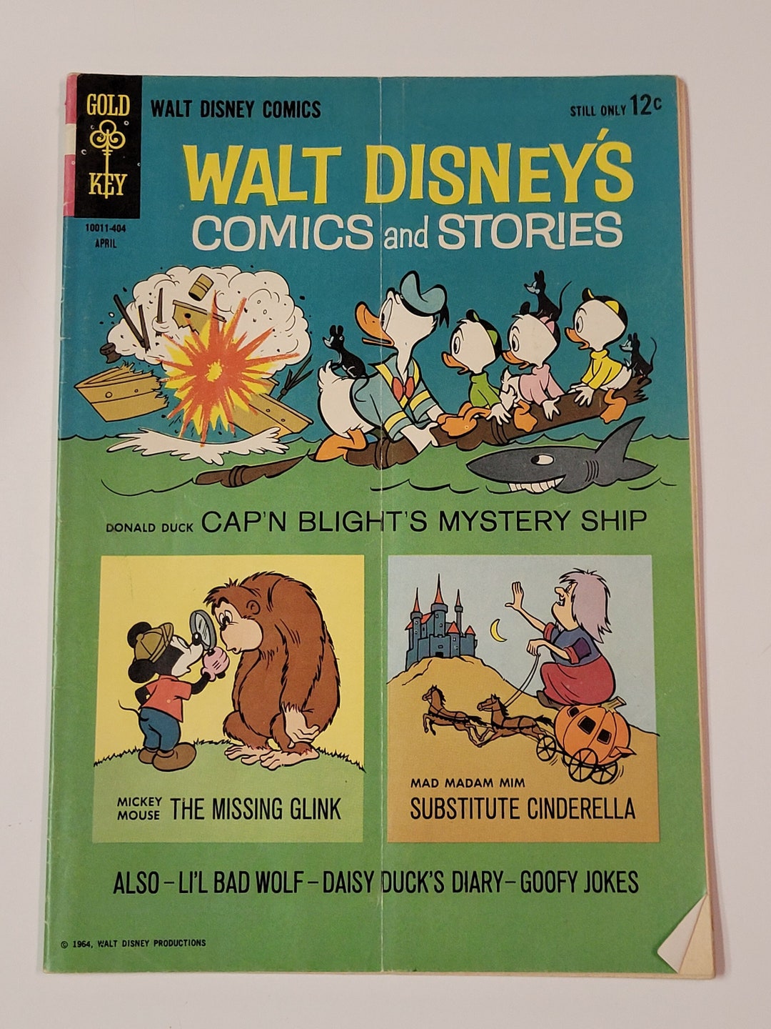 Gold Key Walt Disney's Comics and Stories Vol 24 # 7 April 1964 Vintage ...