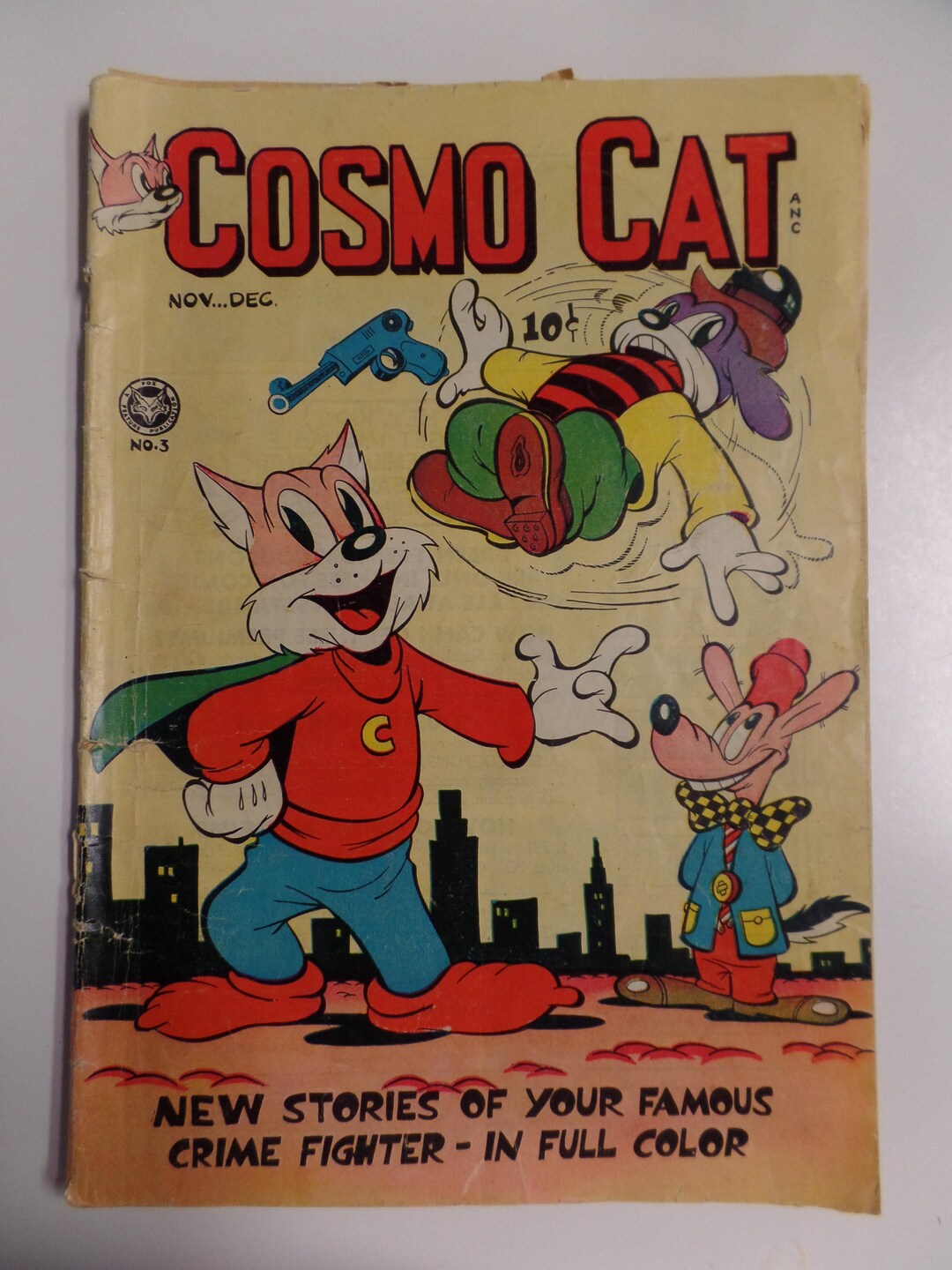 Cosmo Cat # 3 Nov - Dec 1946 Vintage Fox Features Syndicate Comic Book ...