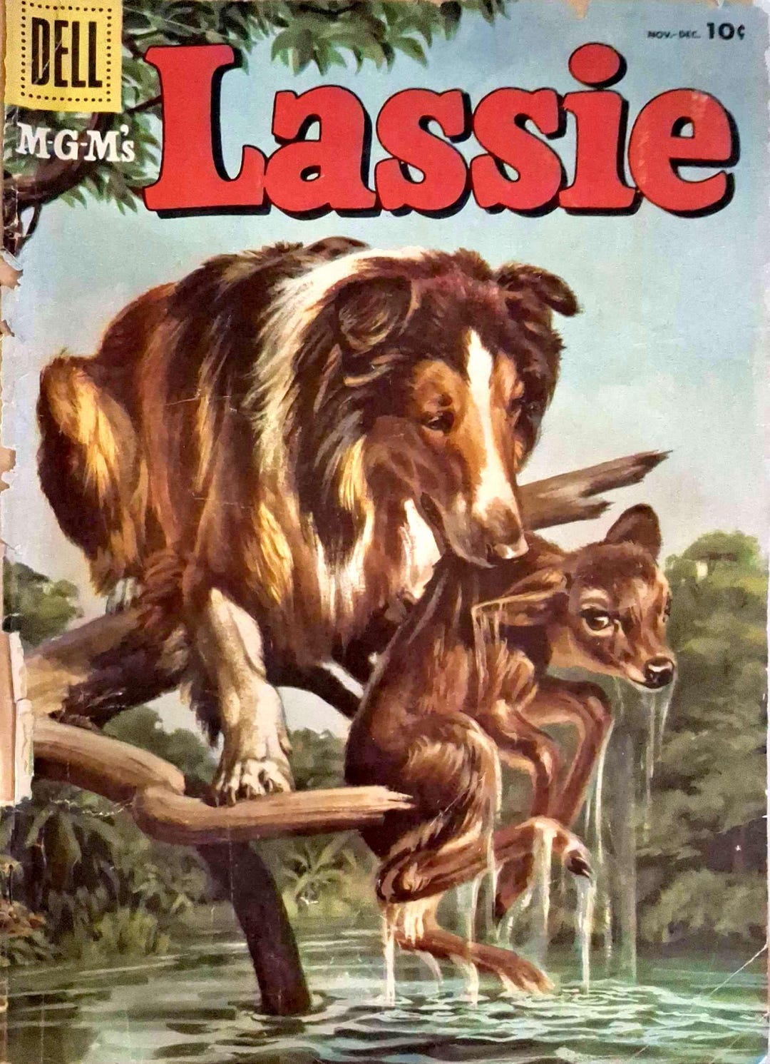 Dell Comics Lassie # 31 1956 Vintage Comic Book - Etsy