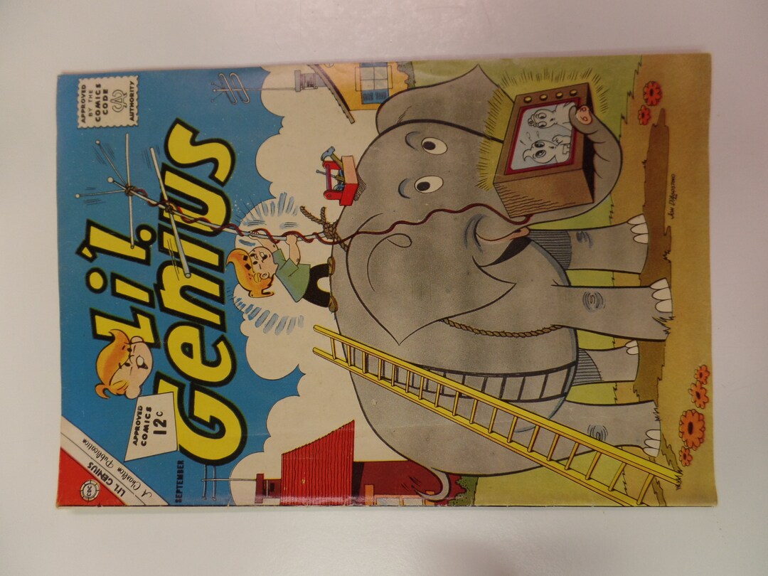 Charlton Comics ( CDC ) Li'l Genius # 40 1962 Vintage Comic Book - Etsy