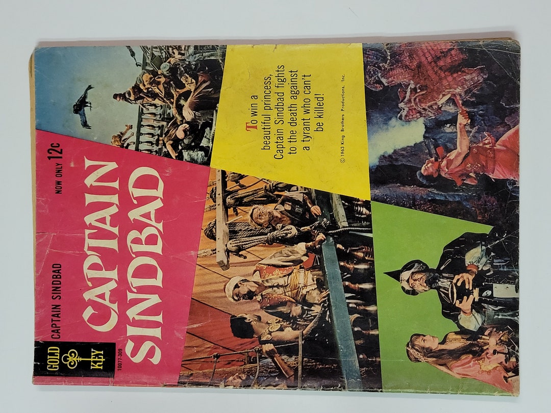 Gold Key Comics Captain Sindbad 1963 Movie Tie in Comic Book - Etsy