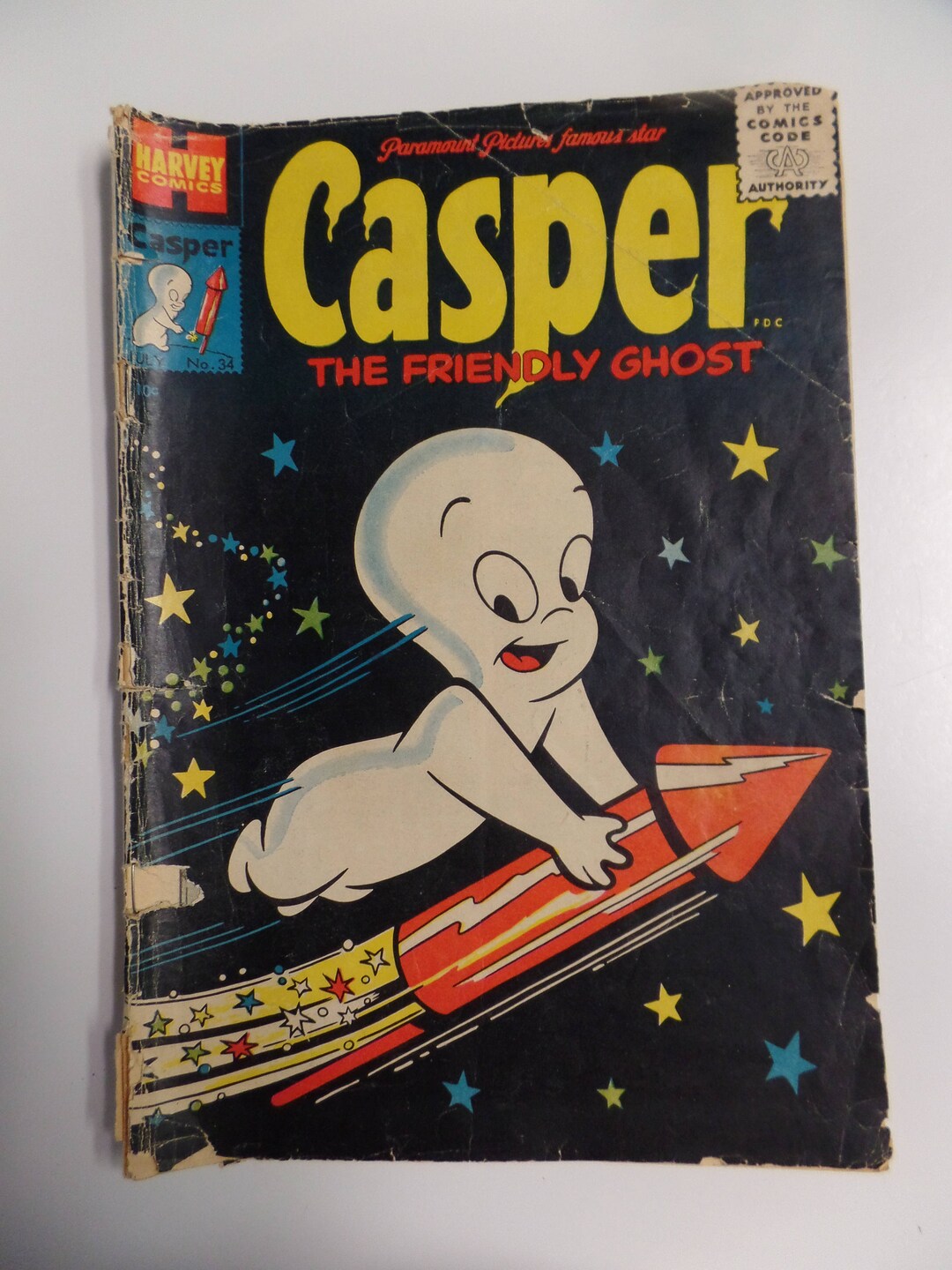 Harvey Comics Casper the Friendly Ghost # 34 July 1955 Vintage Cartoon ...