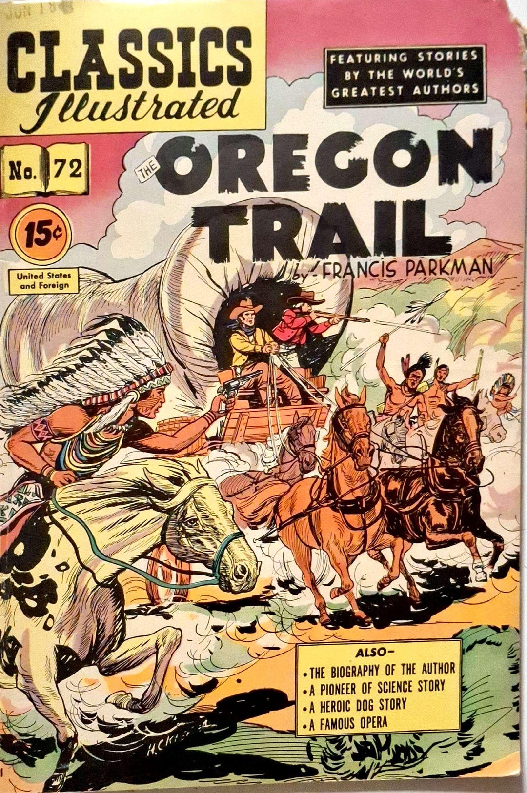 Vintage Classics Illustrated Comic Book the Oregon Trail HRN 89 - Etsy
