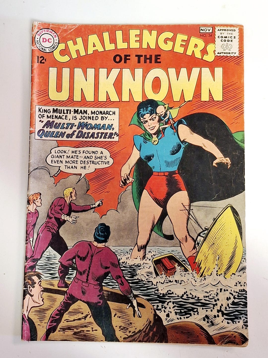 DC Comics Challengers of the Unknown # 34 Vintage Comic Book 1963 - Etsy