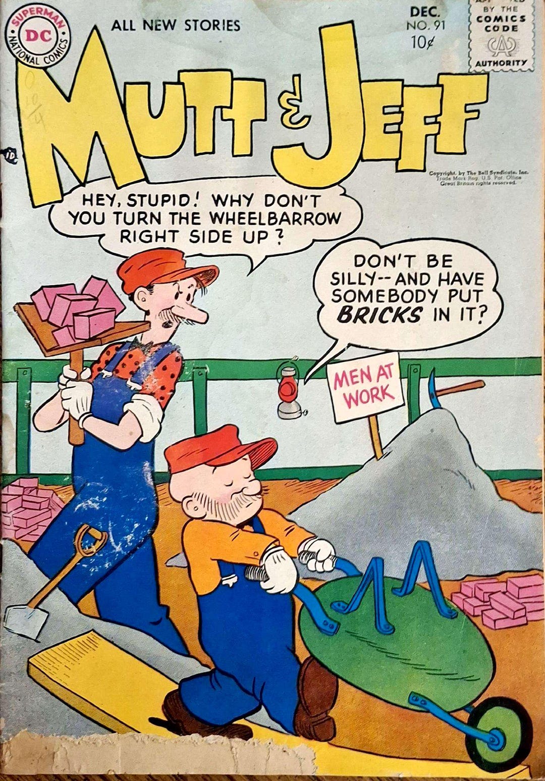 DC Comics Mutt & Jeff # 91 1956 Vintage Comic Book - Etsy