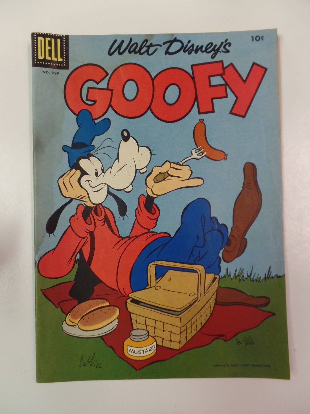 Dell Comics Walt Disney's Goofy # 899 1958 Vintage Comic Book - Etsy