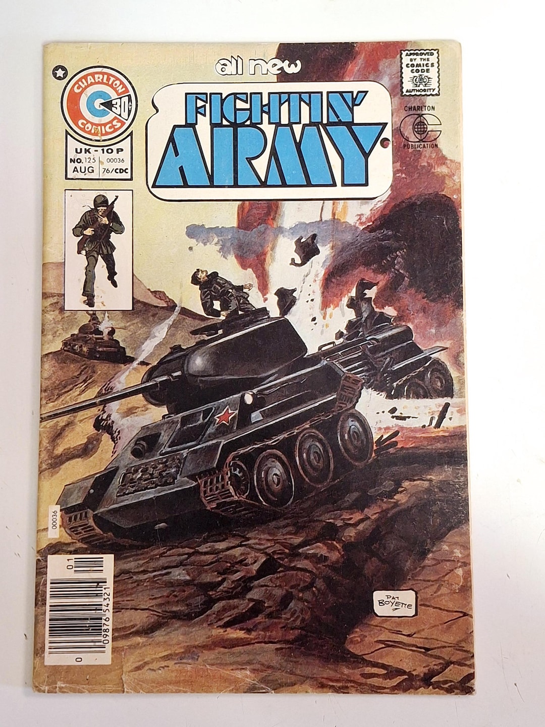 Charlton Comics Fightin' Army # 125 1976 Vintage Comic Book - Etsy