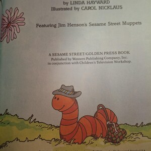 Sesame Street Book Club the City Worm and the Country Worm Golden Press ...