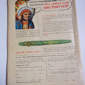 Dell Comics Indian Chief Featuring White Eagle No. 16 September ...