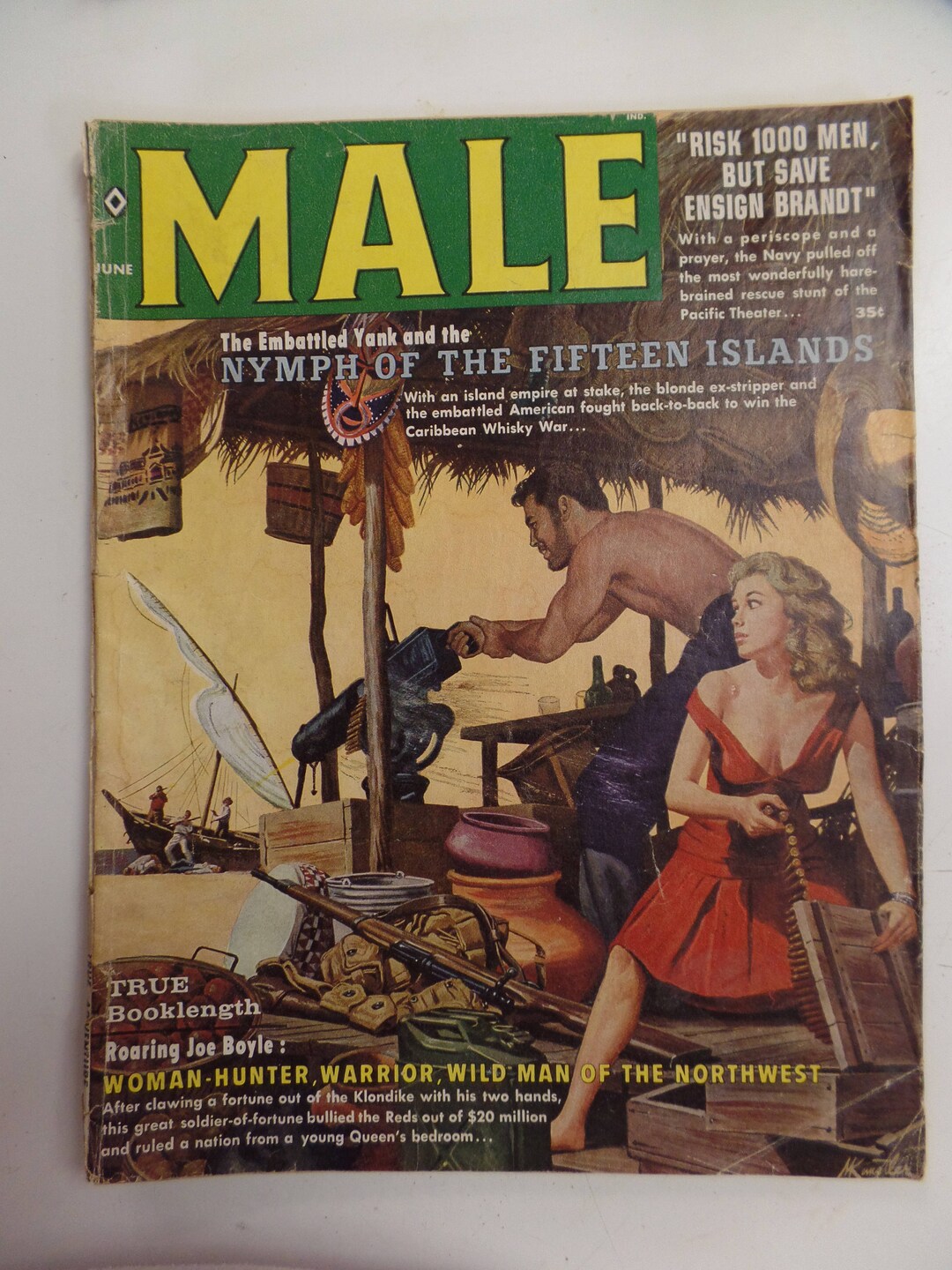 Male Magazine June 1960 Vintage Pulp Men's Adventure Stag Mag GGA - Etsy