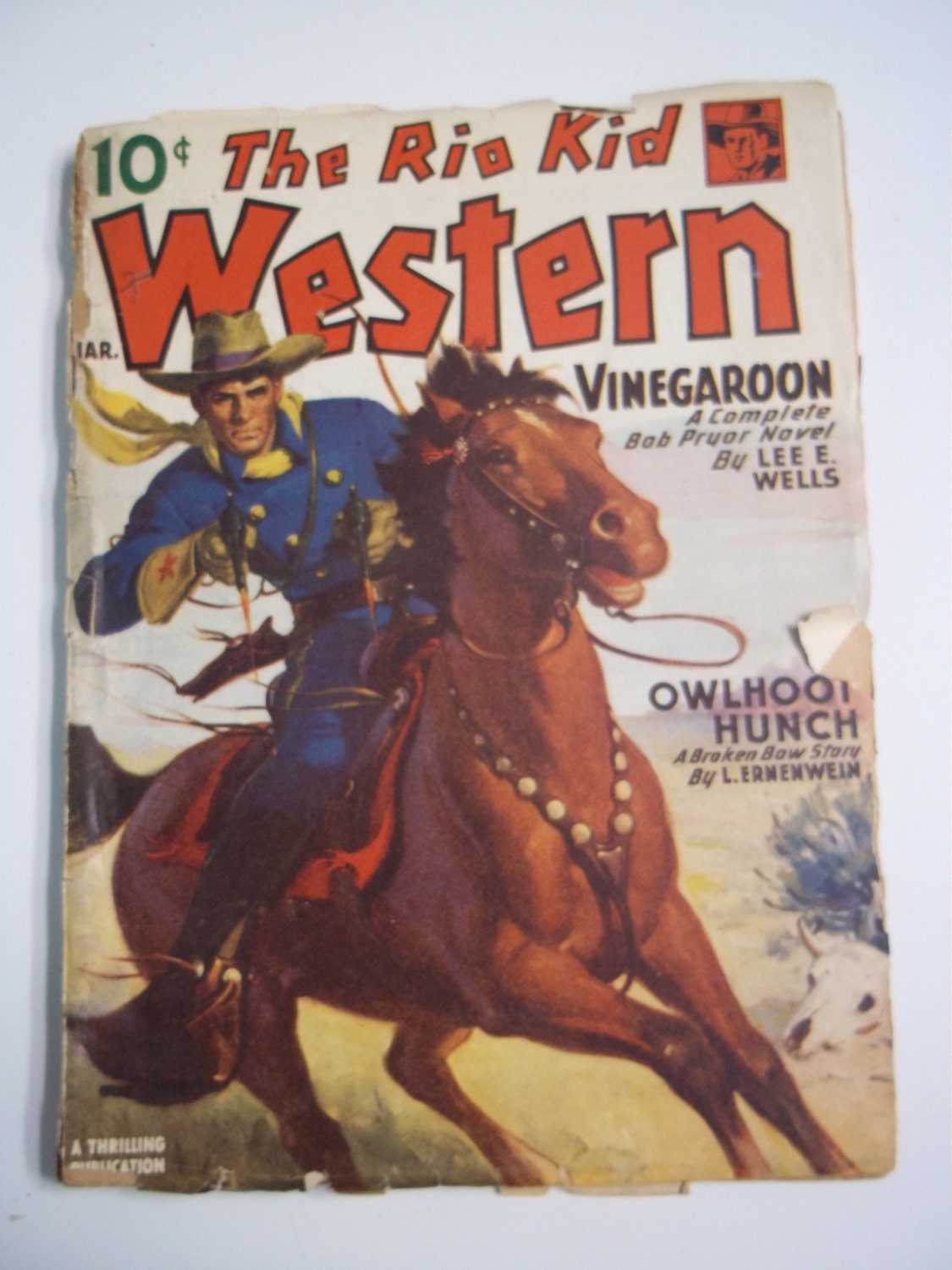 The Rio Kid Western March 1946 Vol. XII No. 2 Vintage Cowboy Pulp ...