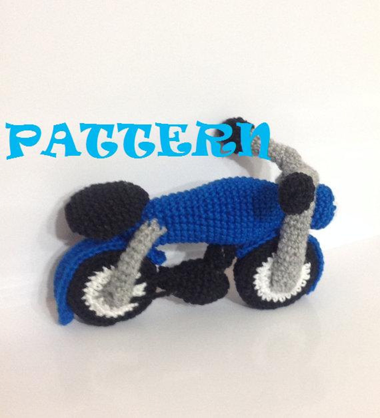 Pattern - Motor Bike - Amigurumi Crochet Pattern / PDF E-book / Stuffed ...