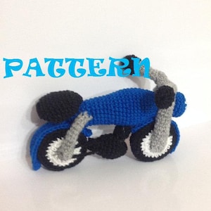 Pattern - Motor Bike - Amigurumi Crochet Pattern / PDF E-book / Stuffed ...