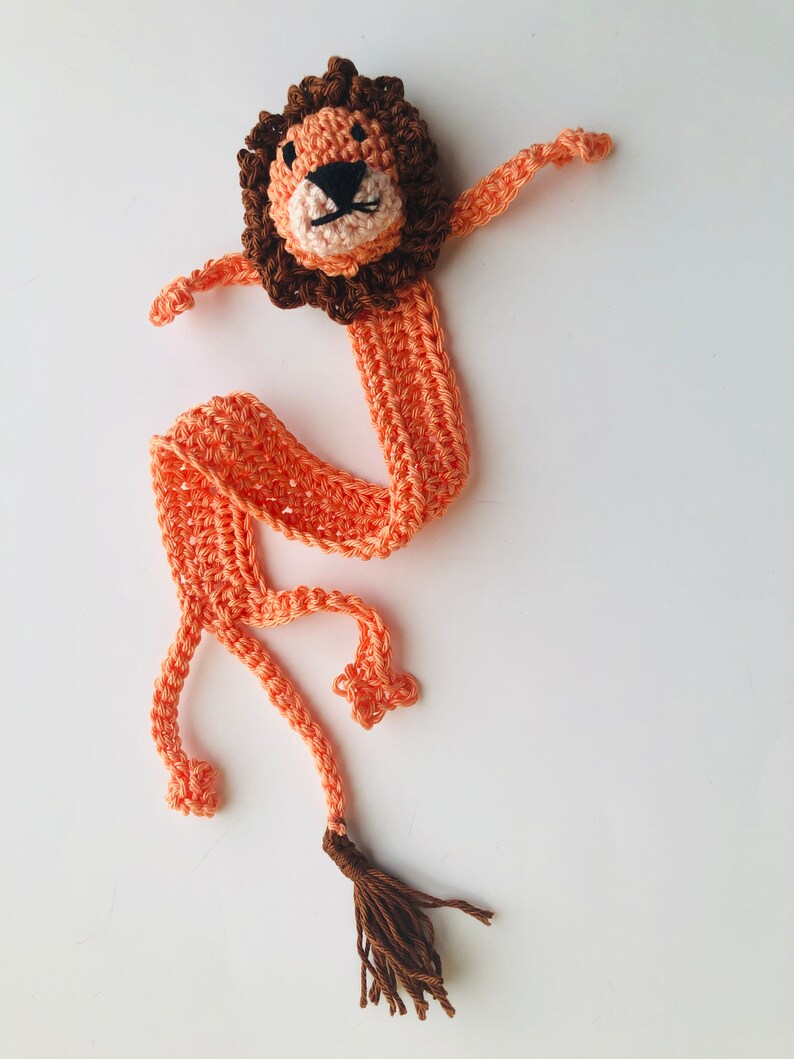 Crochet Lion Bookmark Pattern/ Crochet Pattern/ Animal - Etsy