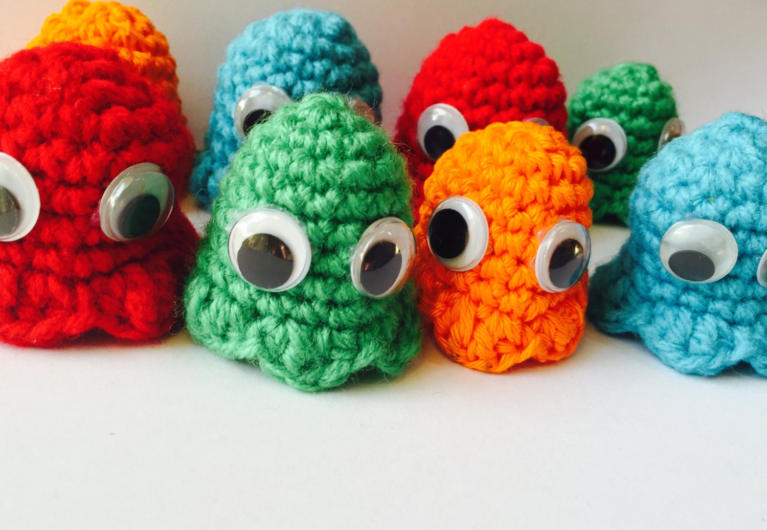 PAC-MAN and Ghost Puppets/crochet Pattern/hand Puppets/finger Puppets ...