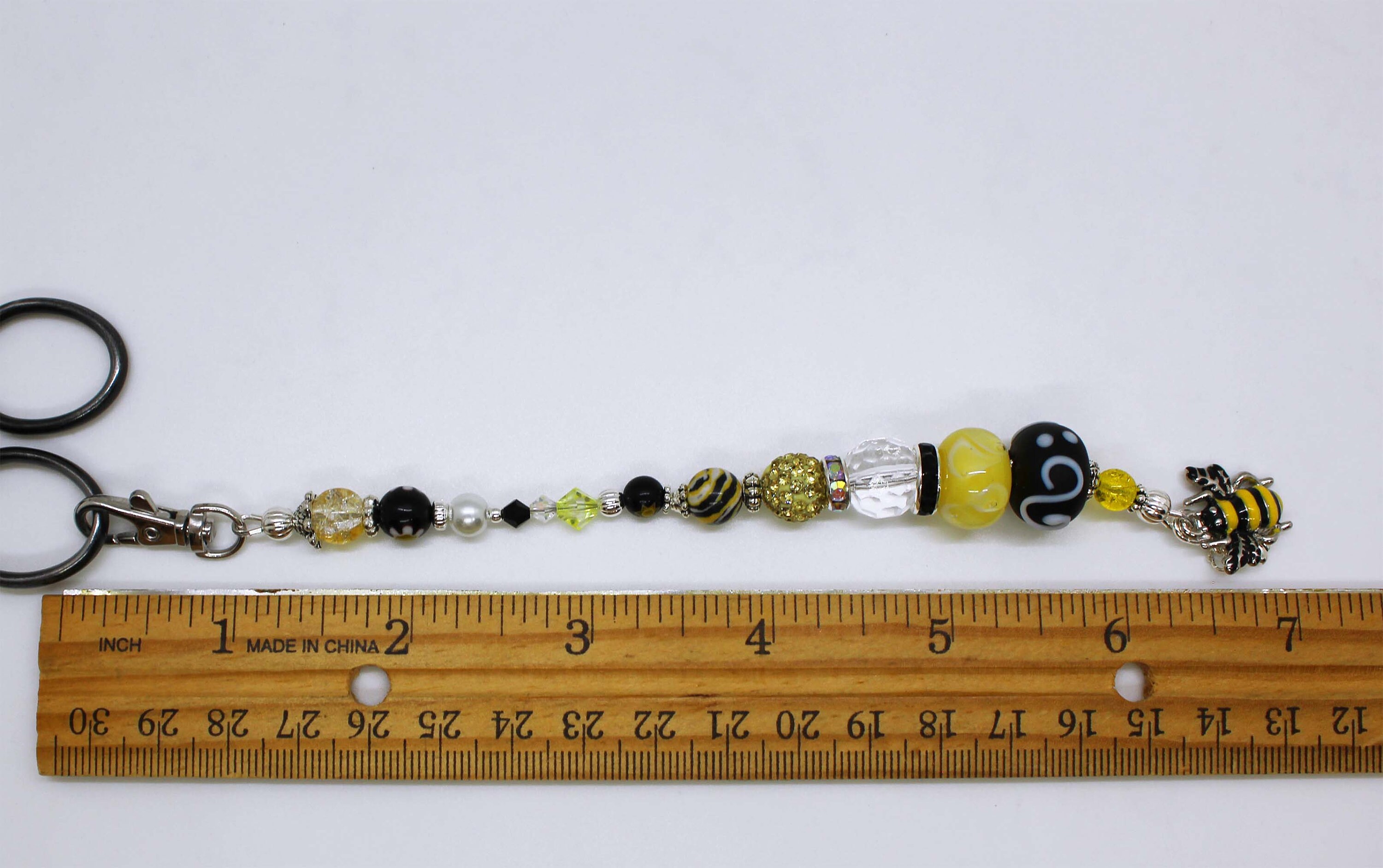 Enameled Bumble Bee Scissor Fob - Etsy