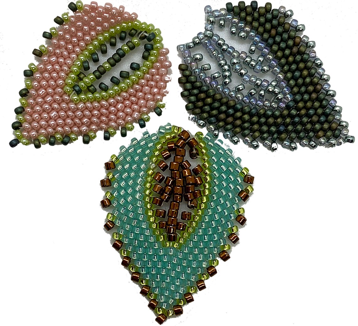 Russian Leaf Tutorial, Beaded Leaf Instruction, - Etsy