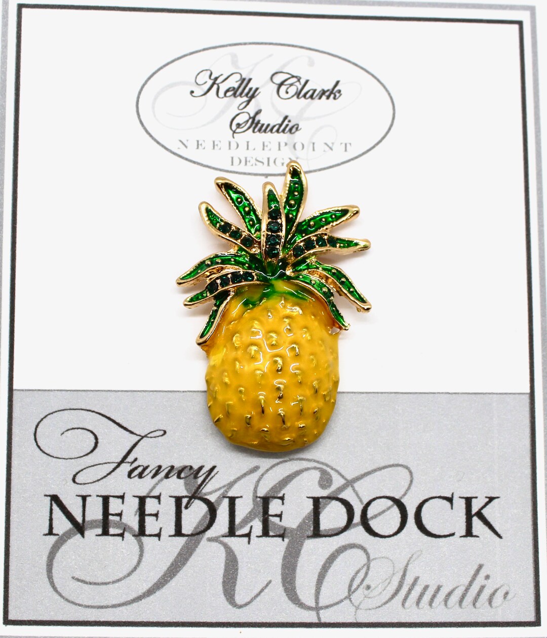 Pineapple Needle Dock Canvas Magnet Needle Minder Needle - Etsy