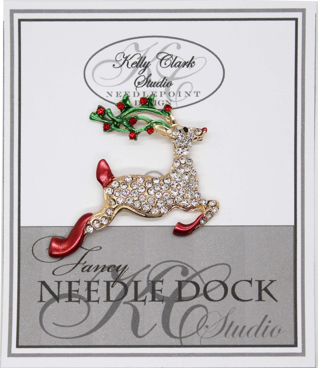 Reindeer Needle Dock, Canvas Magnet, Needle Minder, Needle Garage - Etsy