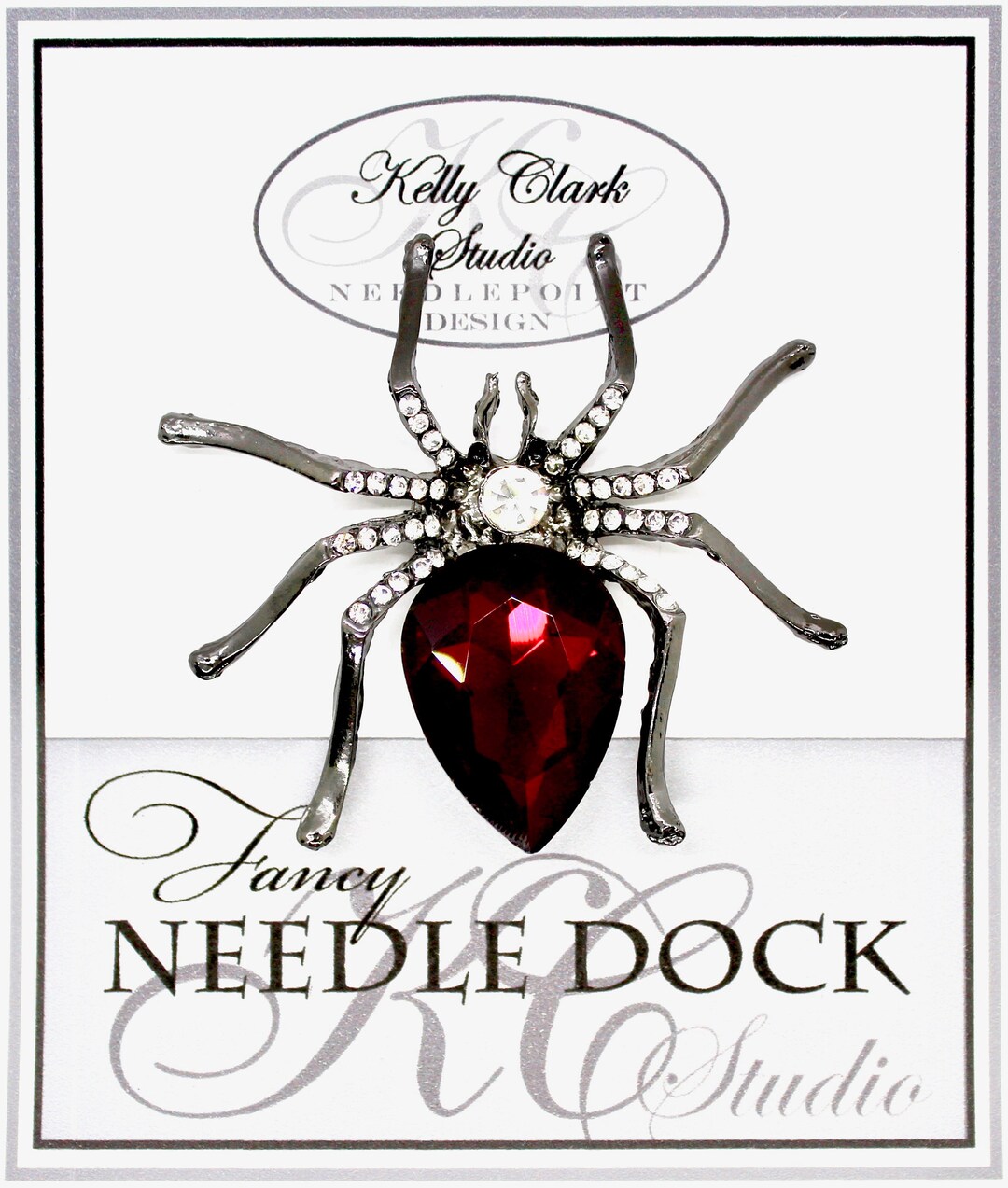 Giant Crystal Spider Needle Dock, Canvas Magnet, Needle Minder, Needle ...