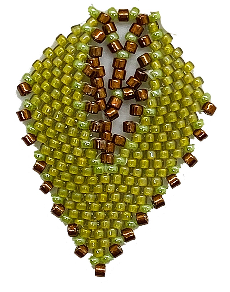 Russian Leaf Tutorial, Beaded Leaf Instruction, - Etsy