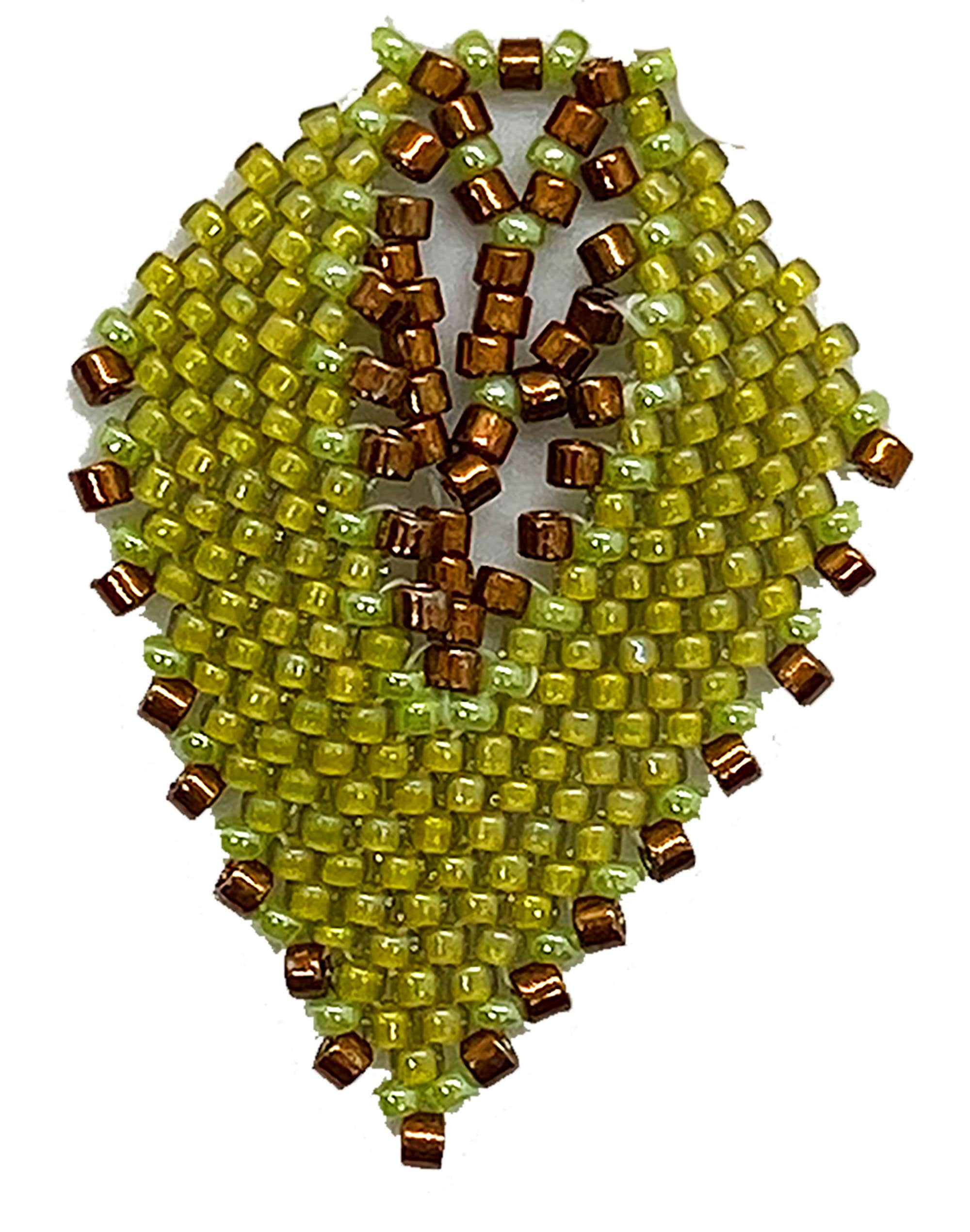 Russian Leaf Tutorial, Beaded Leaf Instruction, - Etsy