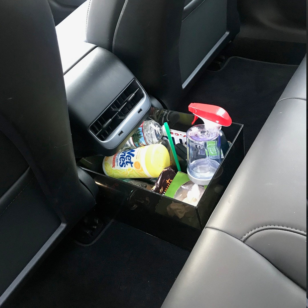 Tesla Model 3 Storage Organizer Utility Acrylic Box Bin Accessory ...