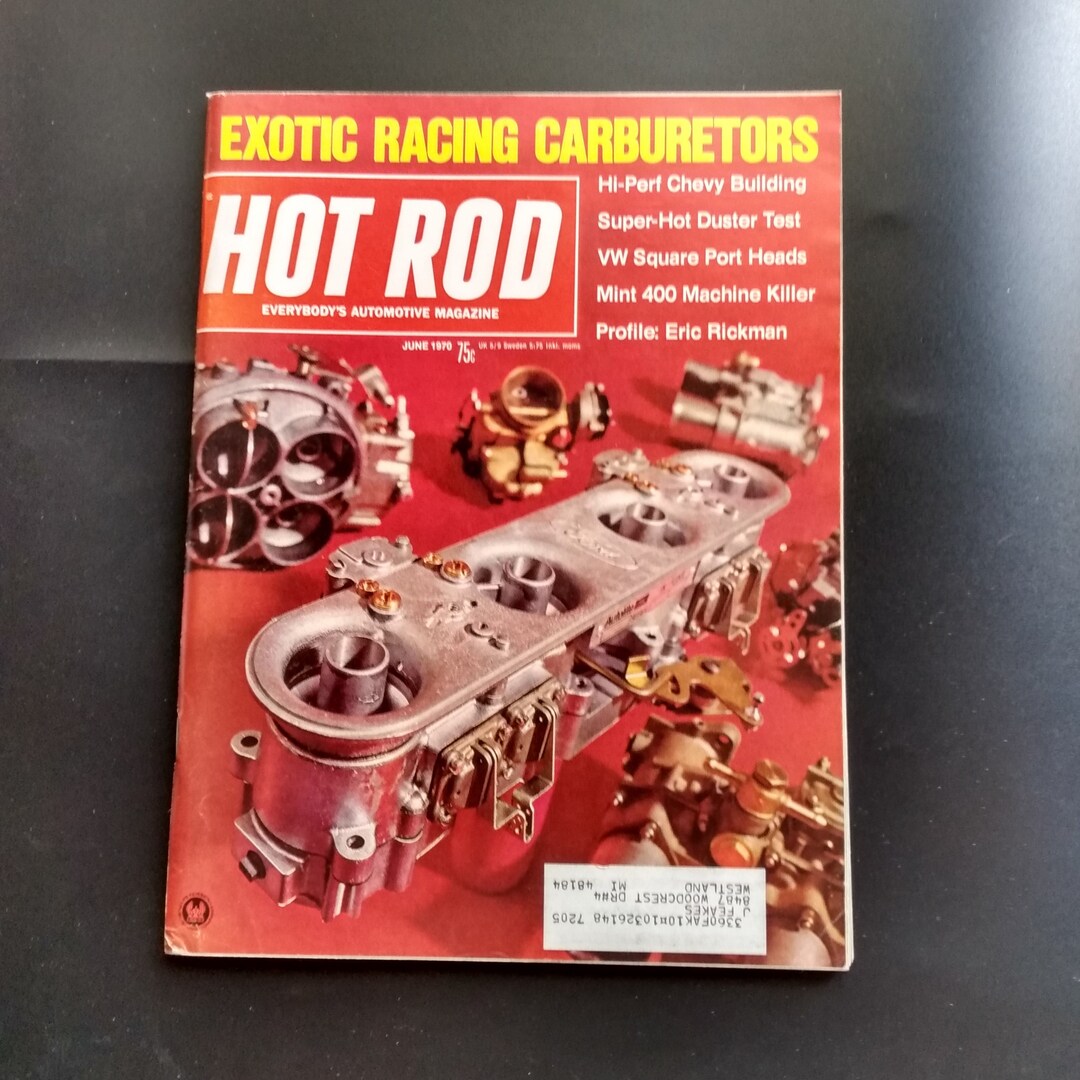 Vintage HOT ROD Magazine June 1970 Great Gift for Dad and - Etsy