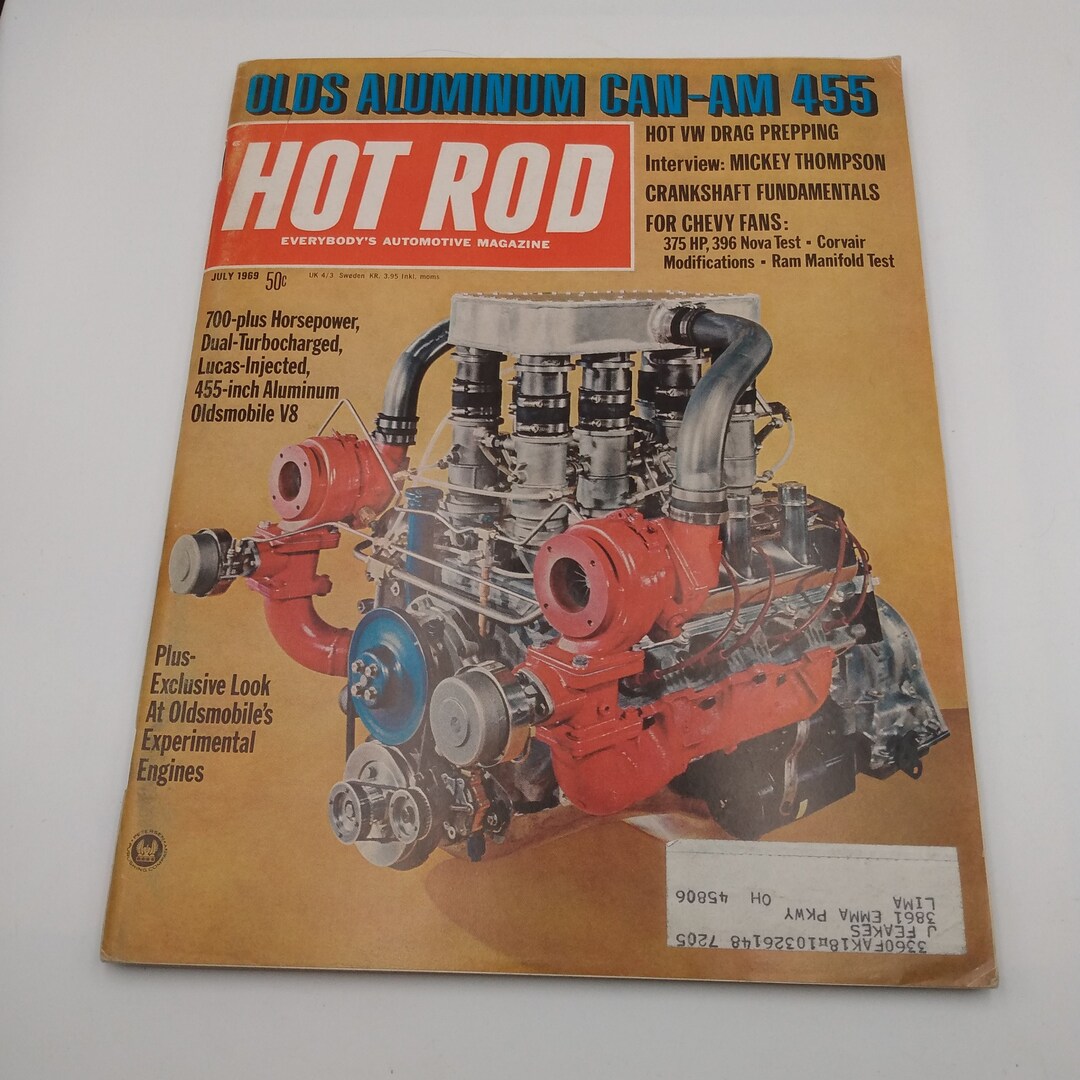 HOT ROD July 1969 Vintage Magazine, Great Gift for Dad and Grampa. Original Price 50 Cents!!! - Etsy