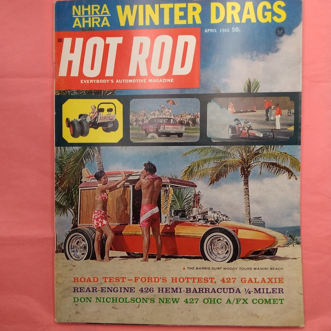 HOT ROD April 1965 Vintage Magazine, Great Gift for Dad and Grampa. Original Price 50 Cents - Etsy