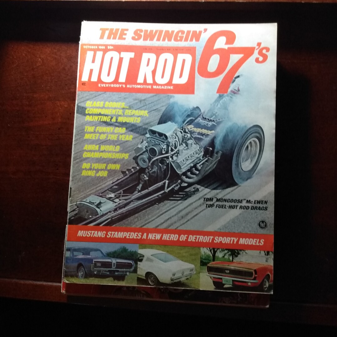 Vintage HOT ROD Magazine October 1966 Great Gift for Dad and Grampa. Original Price 50 Cents - Etsy