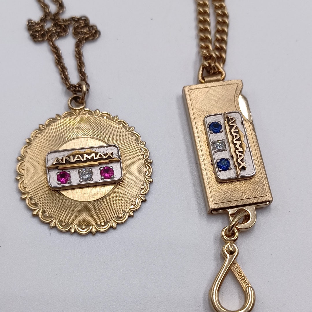 Vintage Employee Recognition Pendant and Key Clip, ANAMAX, Arizona ...