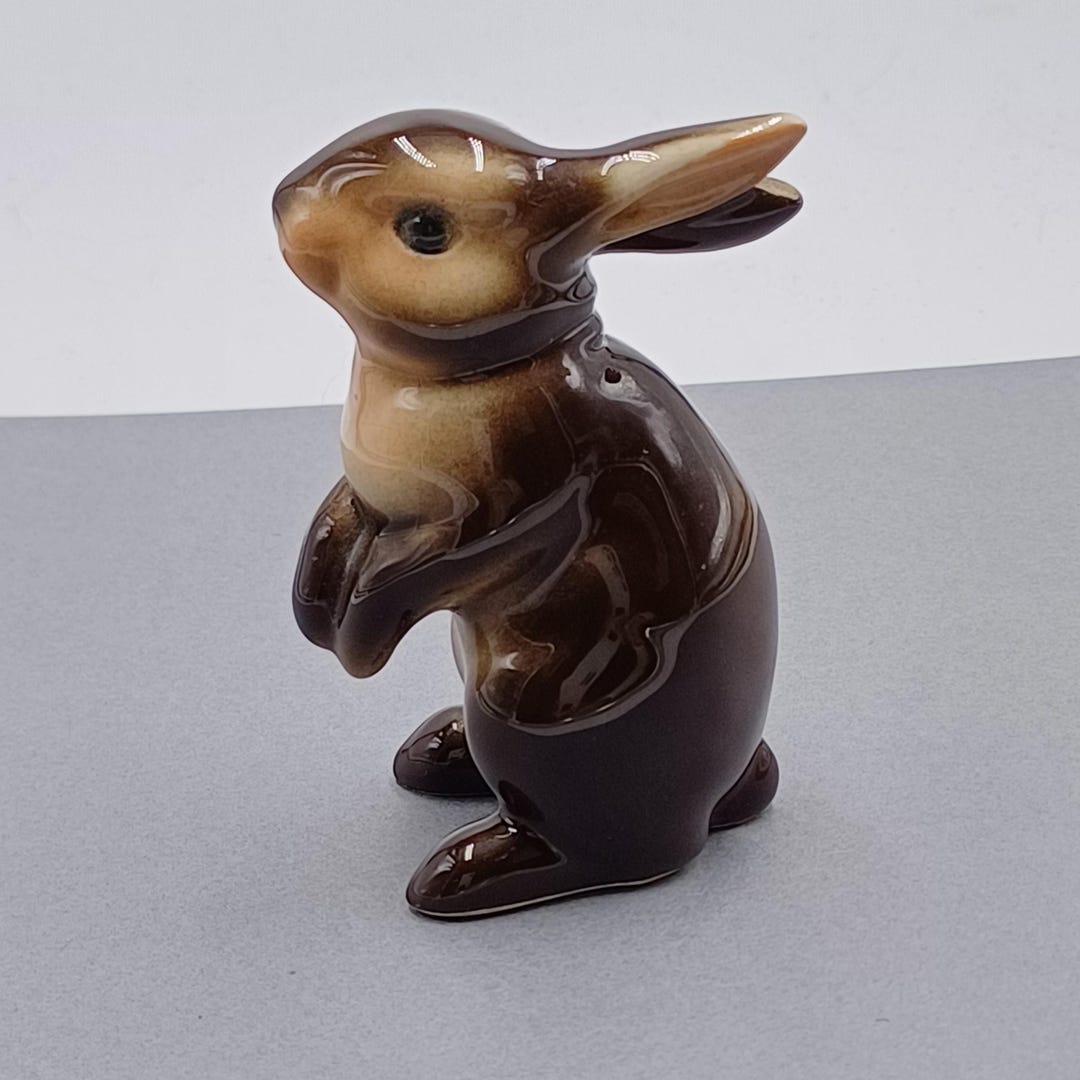 Vintage Goebel Brown Rabbit West Germany Porcelain Figurine, 298 - Etsy