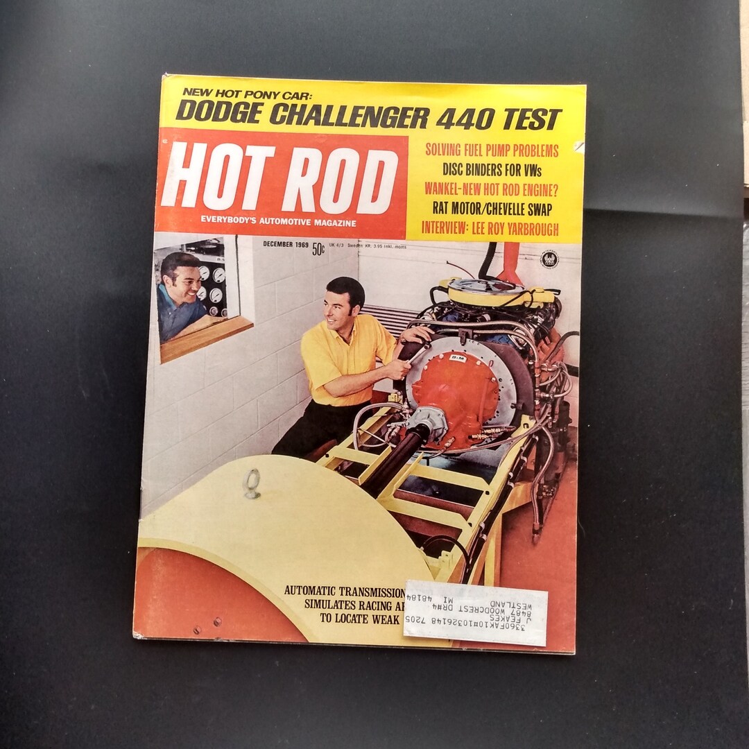 Vintage HOT ROD Magazine December 1969 Great Gift for Dad and - Etsy