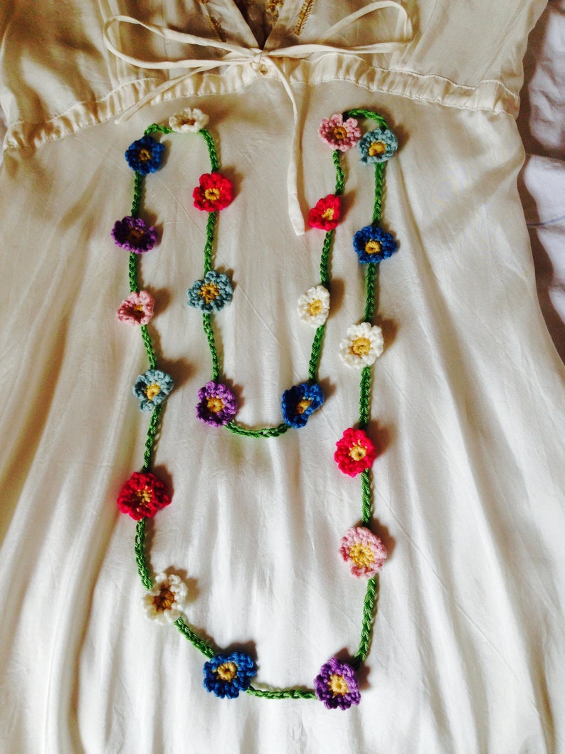 Crocheted Necklace - Crochet Pattern - Etsy