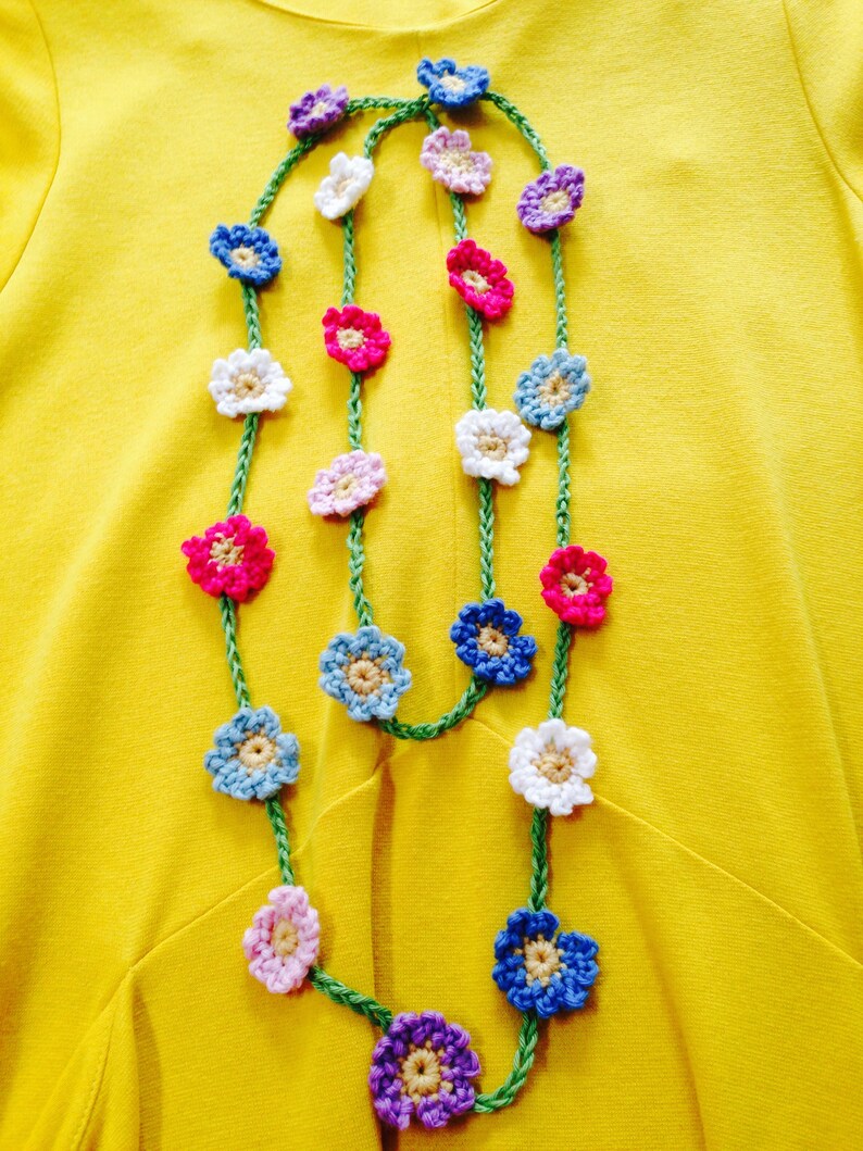Crocheted Necklace - Crochet Pattern - Etsy