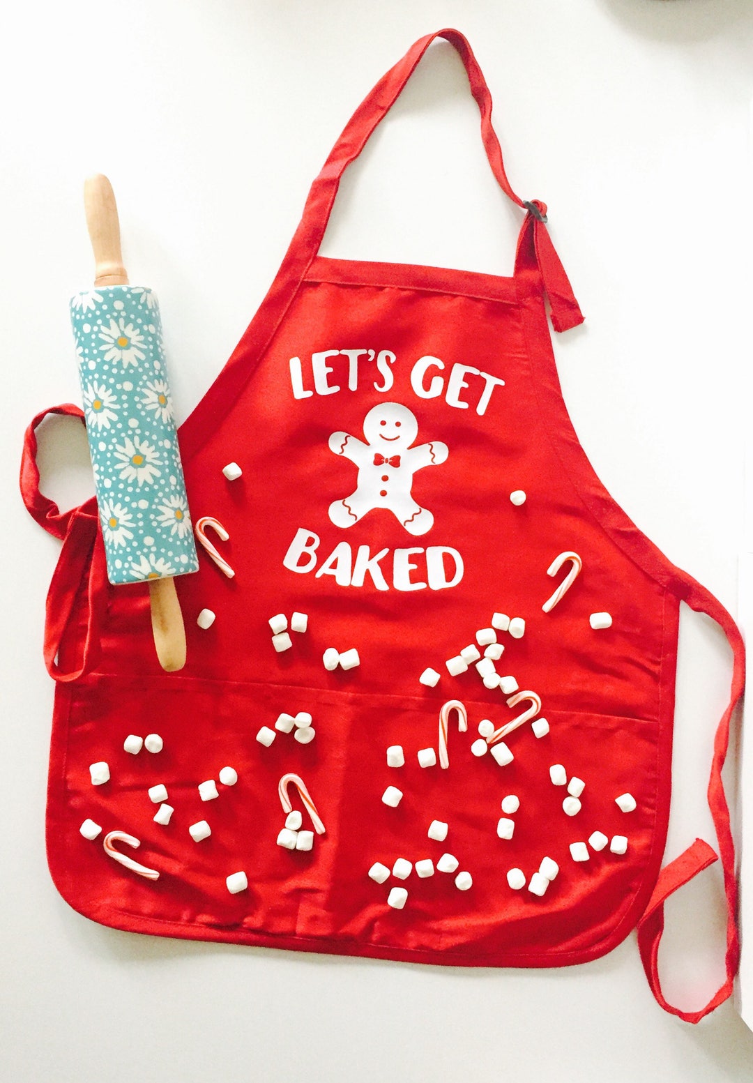 Let's Get Baked Apron | Christmas Baking Crew | Aprons for Christmas ...